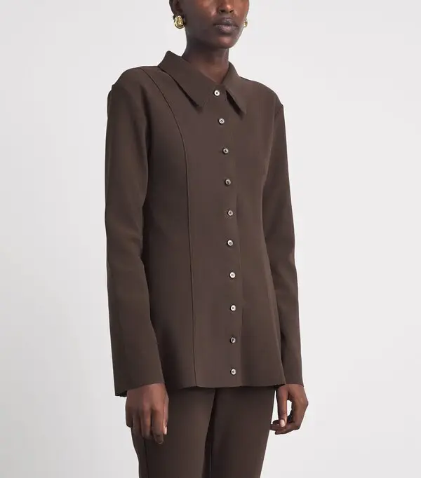 BIRROT Lay 2 Fitted Shirt - Brown