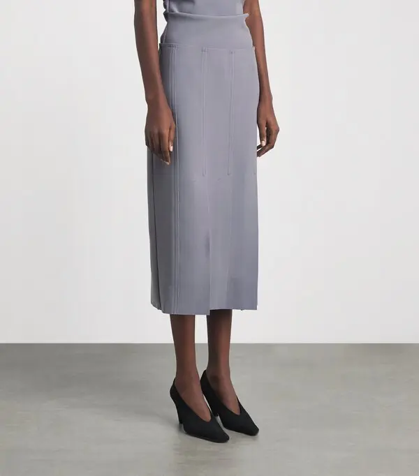 BIRROT Lay 2 Pleated Midi Skirt