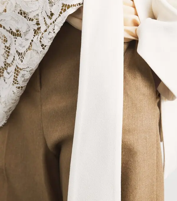 Khaite Wool Hunter Straight Trousers