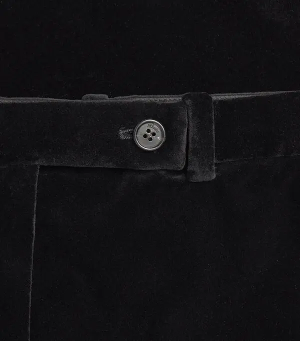 Khaite Velvet Hunter Straight Trousers