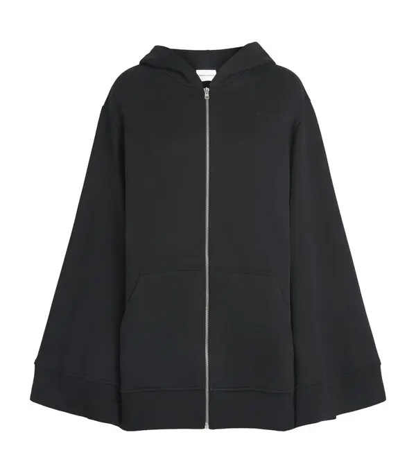 7 For All Mankind Cotton Oversized Zip-up Hoodie
