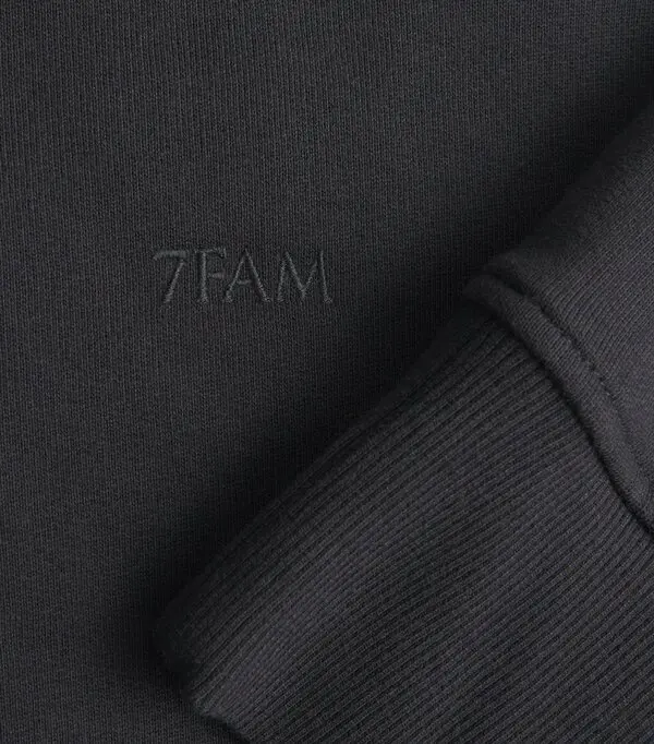 7 For All Mankind Cotton Oversized Zip-up Hoodie