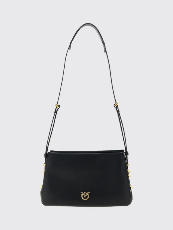 Pinko Mini One Two Three Leather Bag - Black