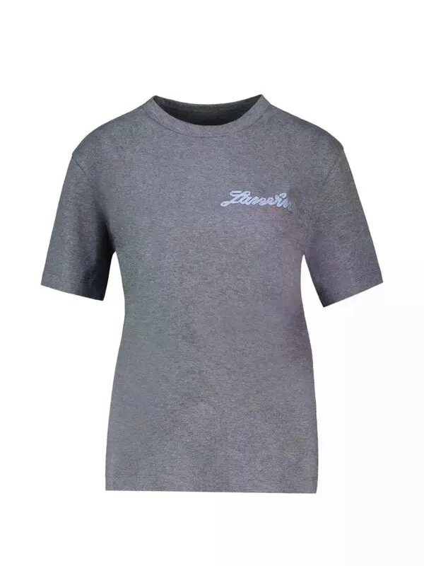LANVIN Embroidered Ribbon T-shirt - Grey