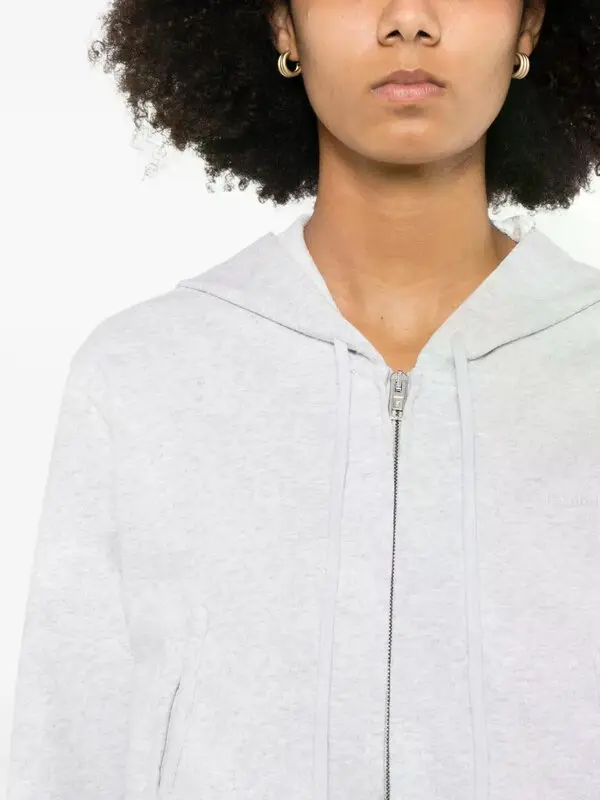 Alexander Wang Cropped Zip-up Hoodie