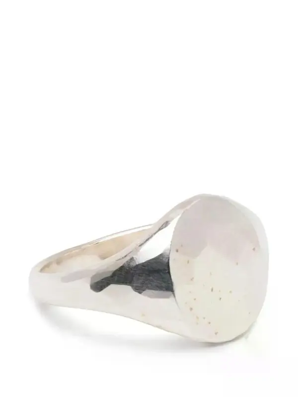 Werkstatt:München Hammered Signet Ring - Silver