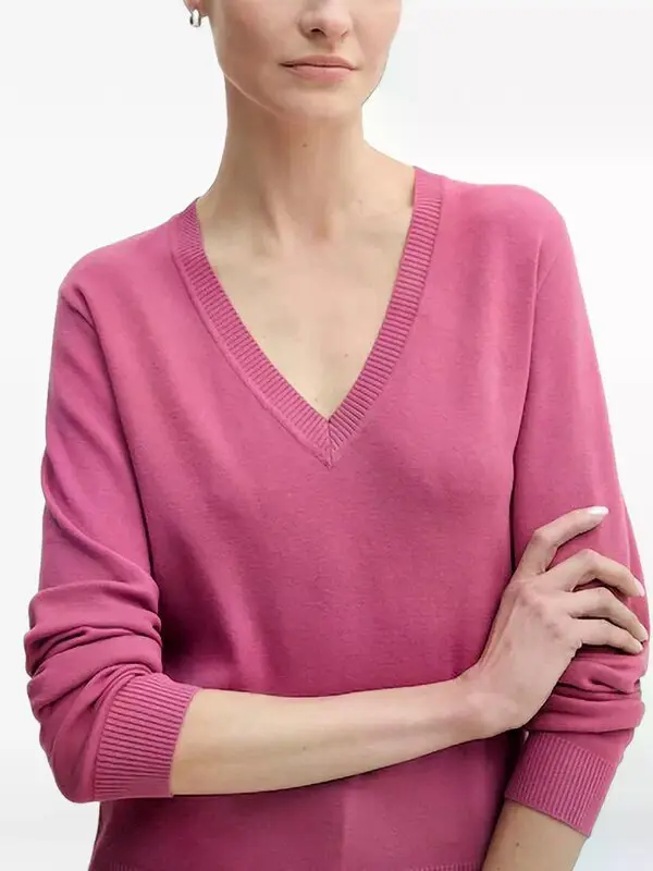 BENETTON V-neck Long-sleeve Sweater