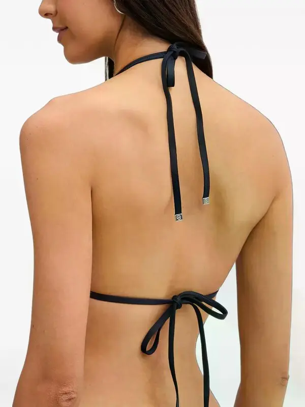 Michael Kors Monogram-print Triangle Bikini