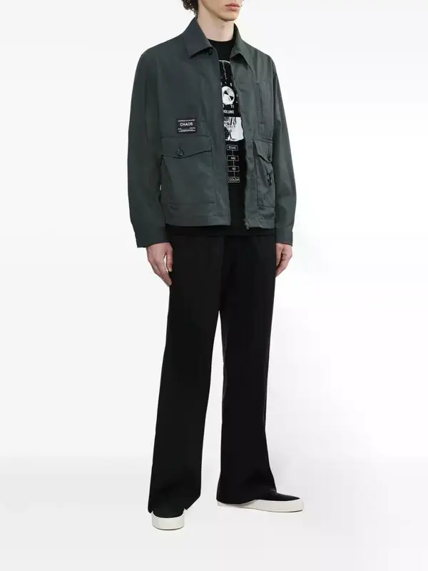 Undercover Logo Patch Twill Shirt Jacket