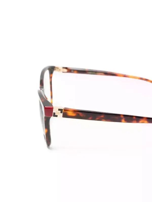 Carolina Herrera Tortoiseshell-effect Cat-eye Glasses