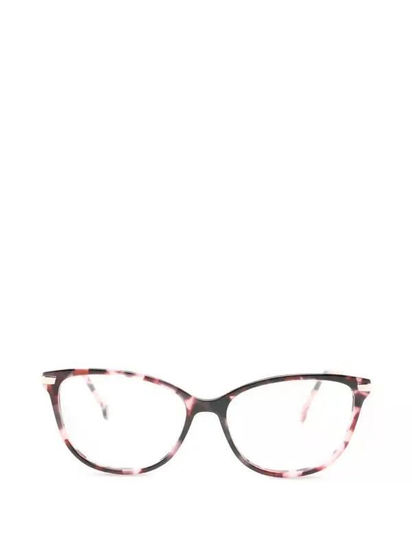 Carolina Herrera Tortoiseshell Cat-eye Glasses