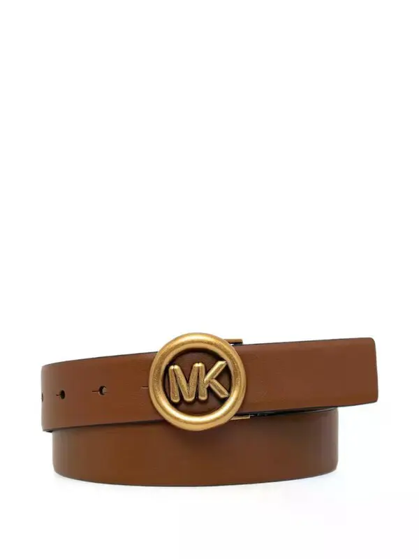 Michael Kors Logo Plaque Belt - Brown