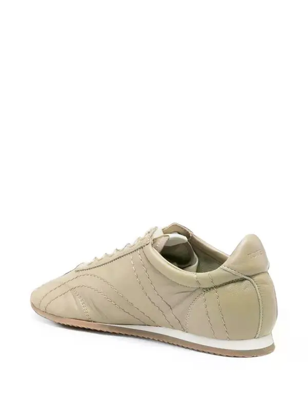 TOTEME Contrast-stitched Leather Sneakers