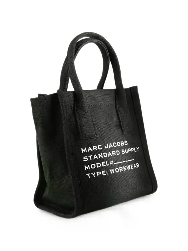 Marc Jacobs Logo-print Canvas Tote Bag - Black