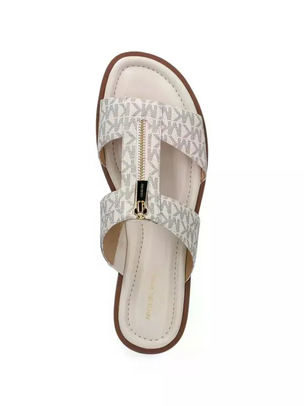 Michael Kors Berkley Signature Logo Slide Sandals