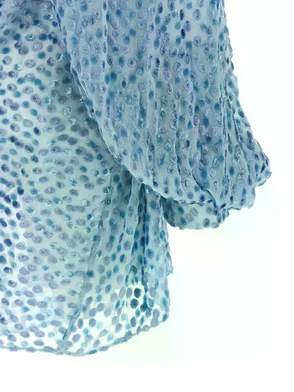 KIKO KOSTADINOV Caspian Devoré Polka-dot Dress