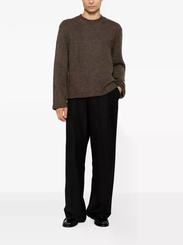 DIANA STUDIO Brushed-knit Crew-neck Sweater