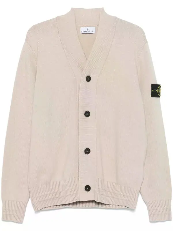 Stone Island Compass-badge Cardigan - Neutrals