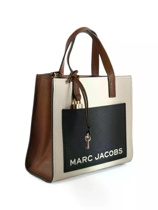 Marc Jacobs Logo-print Grained Leather Tote Bag