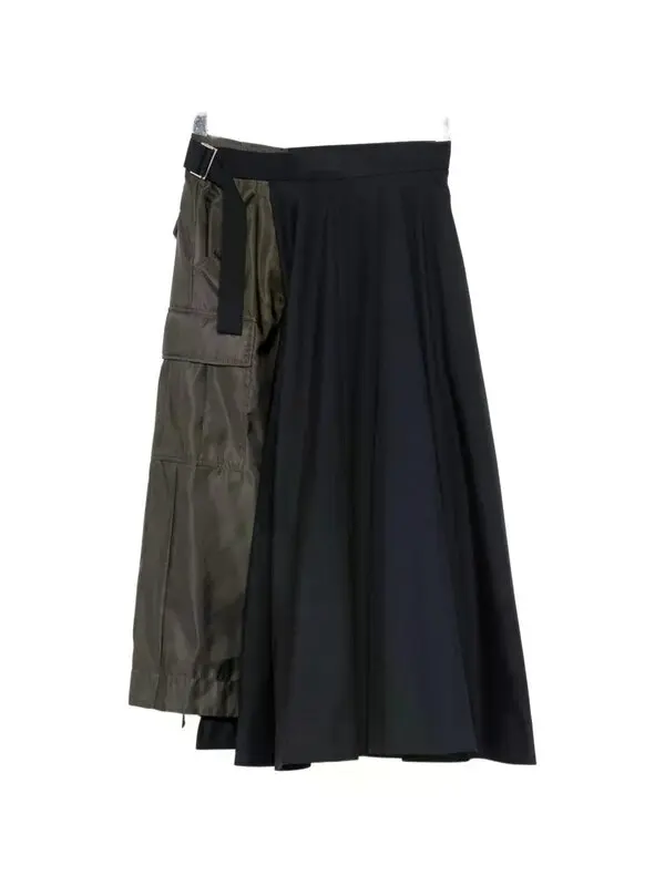 Sacai Hybrid Cargo-pocket Skirt - Black