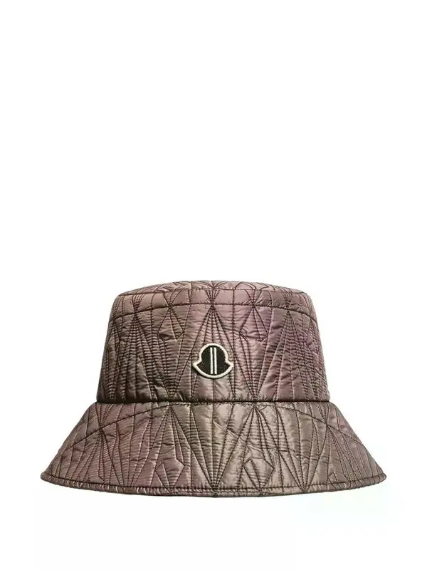 Rick Owens X Moncler Quilted Bucket Hat - Brown