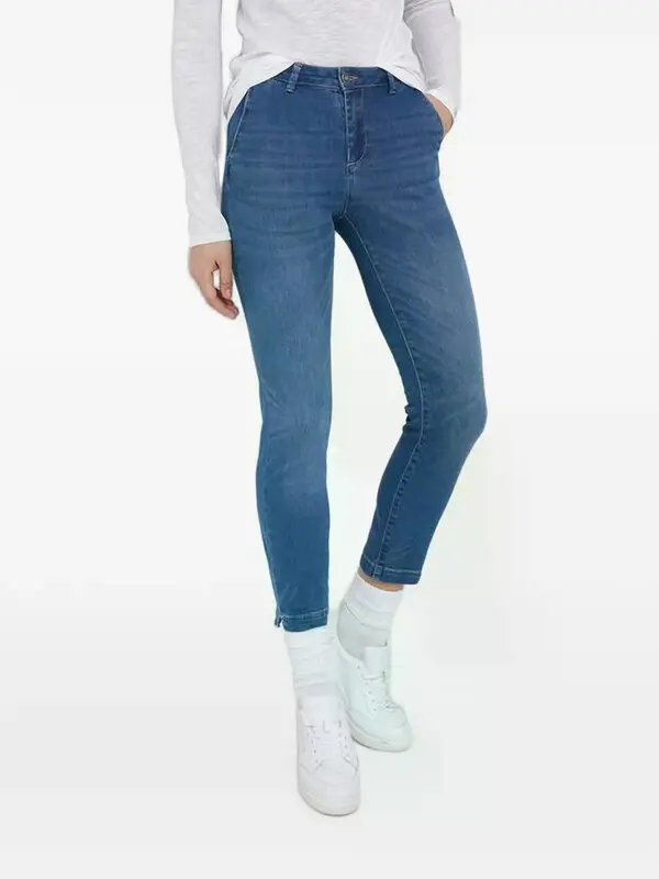 BENETTON Logo Patch Jeans - Blue