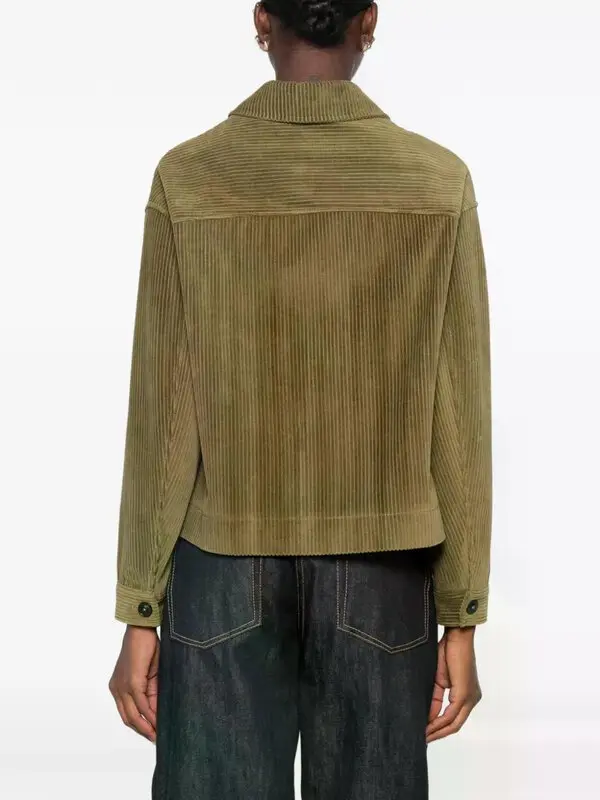 CIRCOLO 1901 Corduroy Patch-pocket Jacket - Green