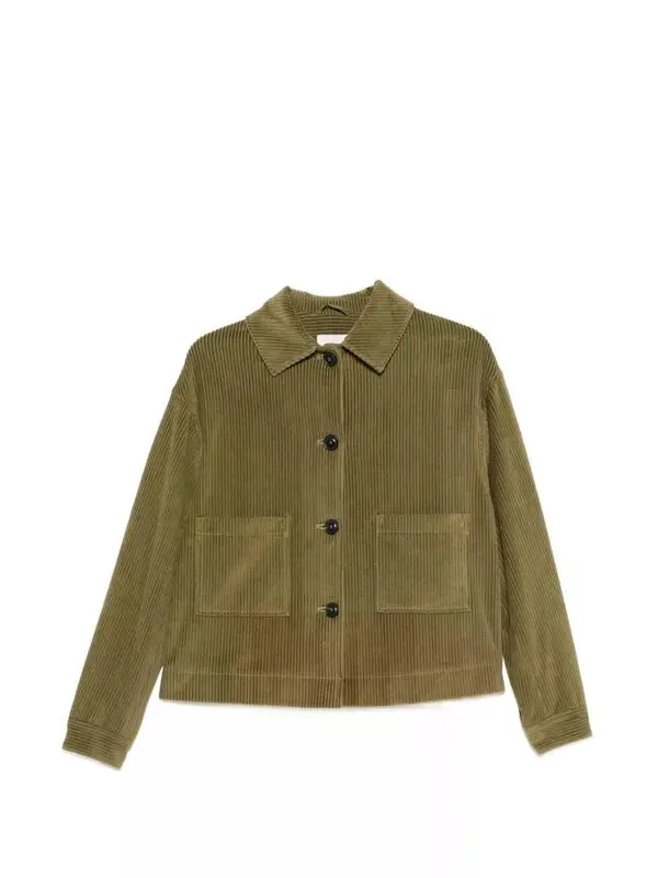CIRCOLO 1901 Corduroy Patch-pocket Jacket - Green