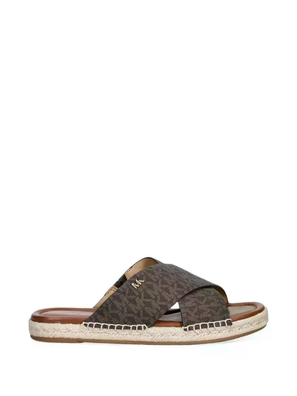 Michael Kors Logo-print Espadrilles - Brown