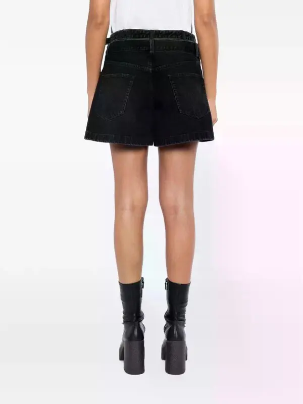 Sacai High-waisted Denim Shorts