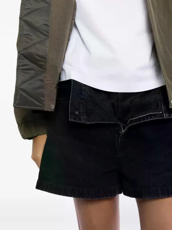 Sacai High-waisted Denim Shorts
