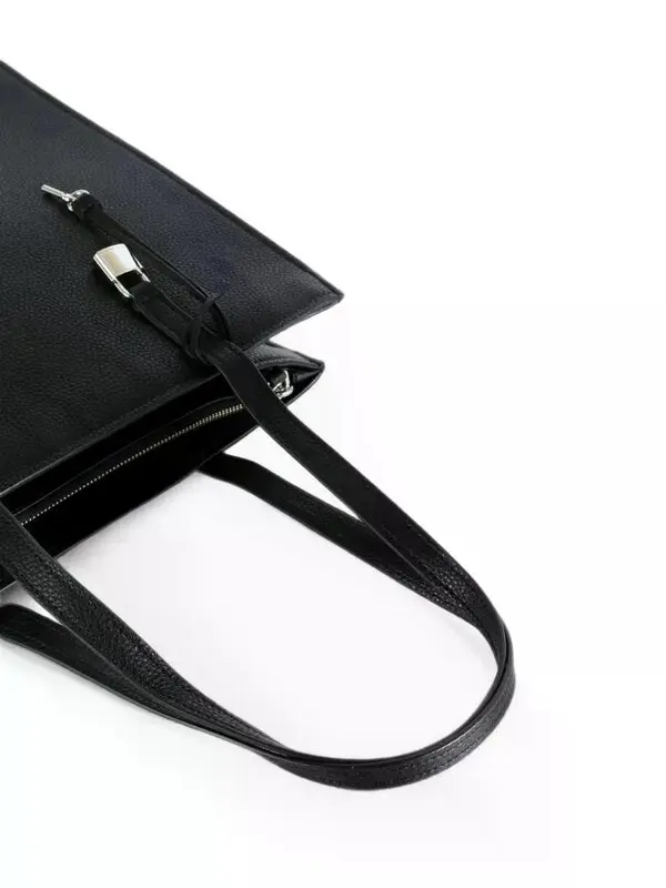 Marc Jacobs Logo Print Leather Tote Bag