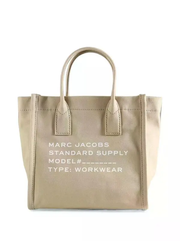 Marc Jacobs Logo-print Canvas Tote Bag - Neutrals