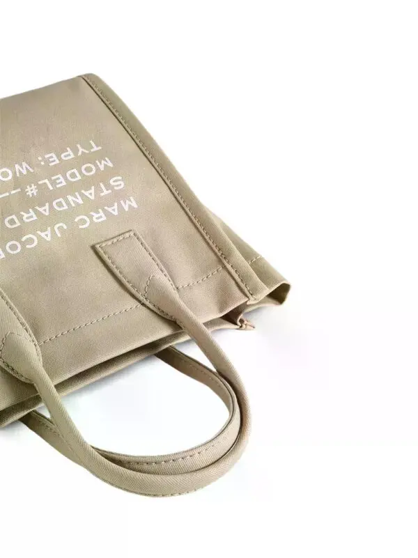 Marc Jacobs Logo Print Canvas Tote Bag - Neutrals
