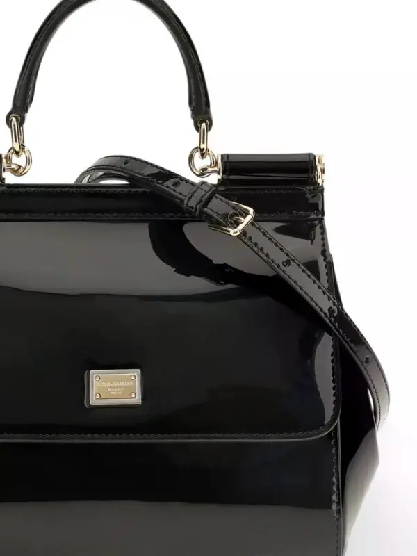 Dolce & Gabbana Small Sicily Handbag In Patent Leather