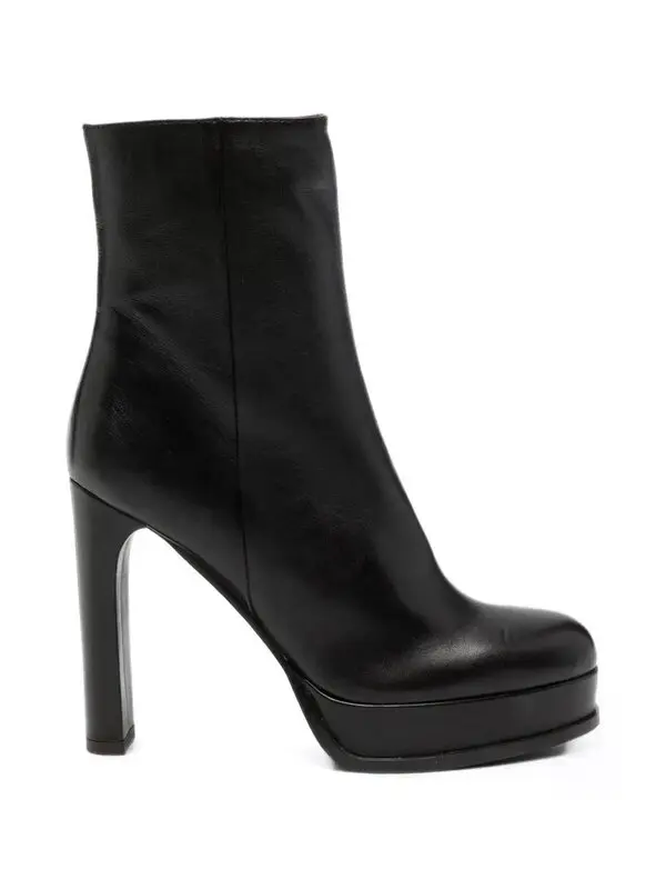 CHANTAL Platform Leather Ankle Boots