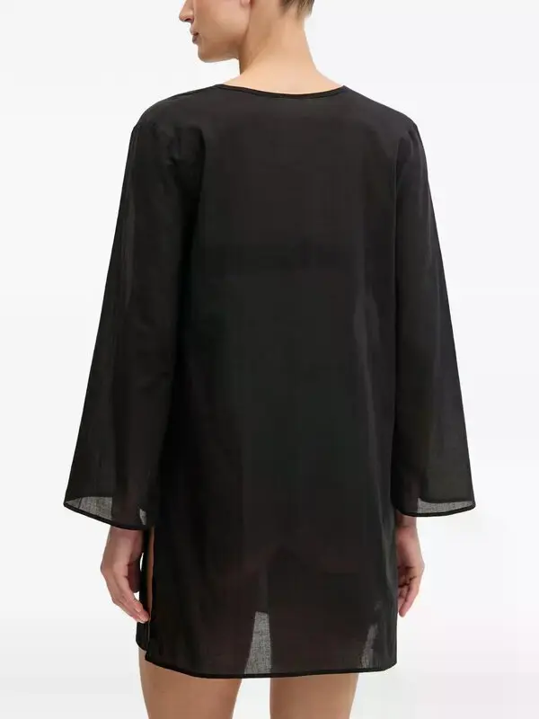 Michael Kors Logo-plaque Kaftan - Black
