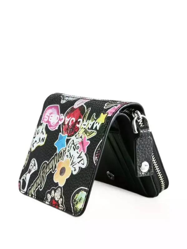 Marc Jacobs Sticker-print Leather Wallet