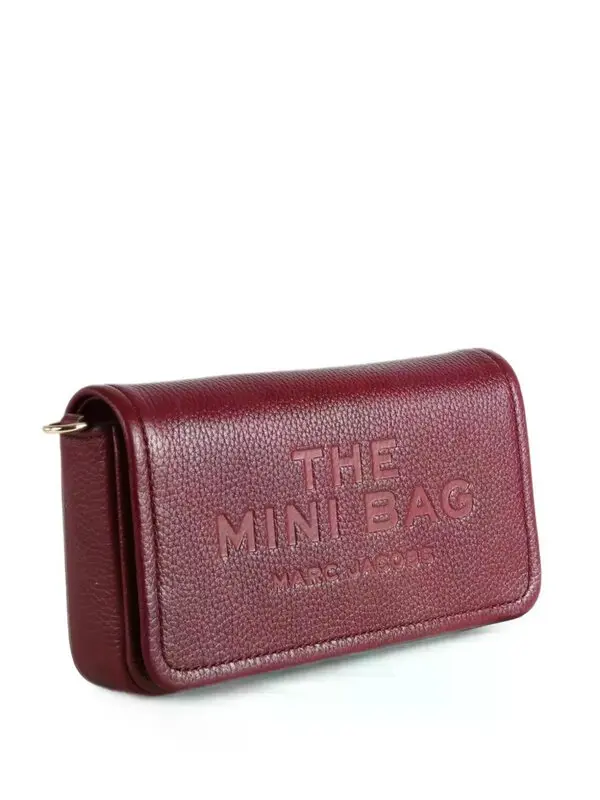 Marc Jacobs The Mini Bag Pebbled Leather Shoulder Bag - Red