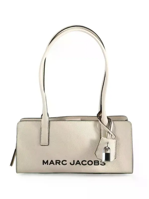 Marc Jacobs Logo-print Leather Shoulder Bag - Neutrals