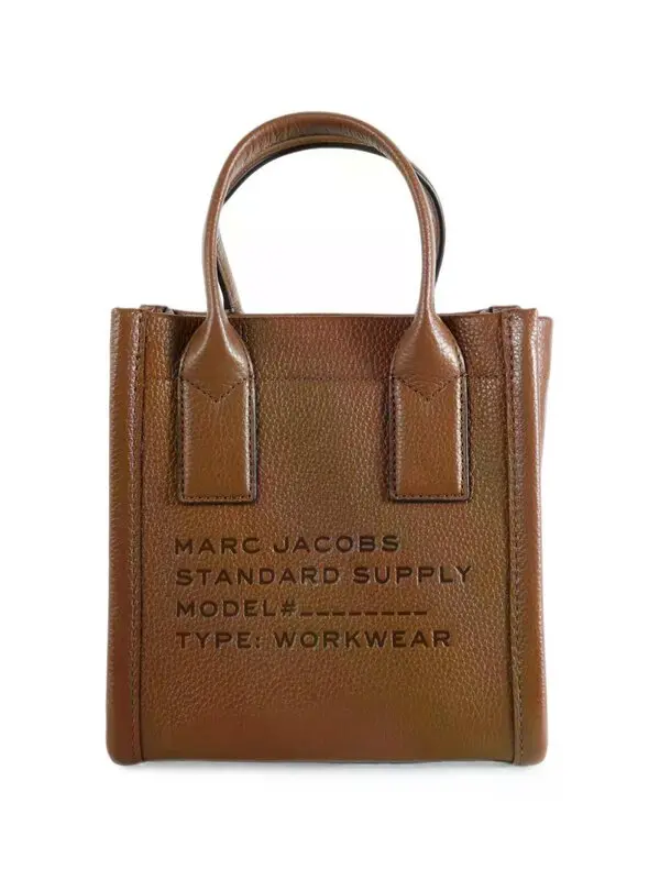 Marc Jacobs Logo-embossed Grained Leather Tote Bag