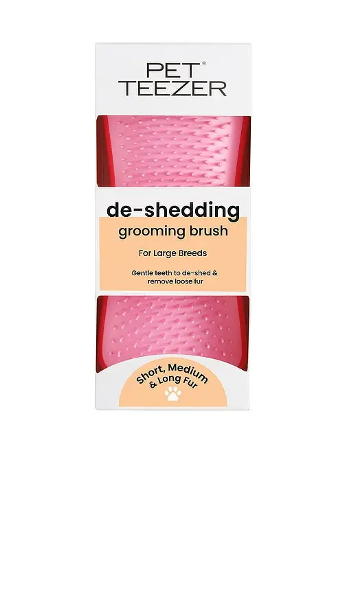 TANGLE TEEZER Large De-shedding Dog Grooming Brush - Red