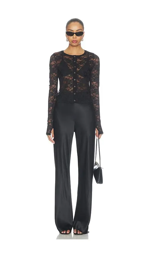 Michael Lauren Vesca Lace Snap Front Long Sleeve In . Also