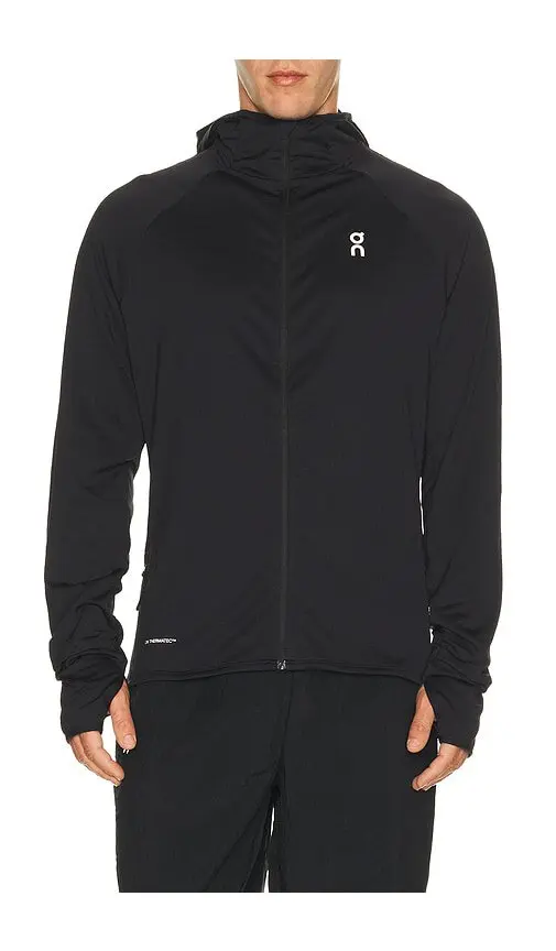 On Climate Zip Hoodie In . Also - Black