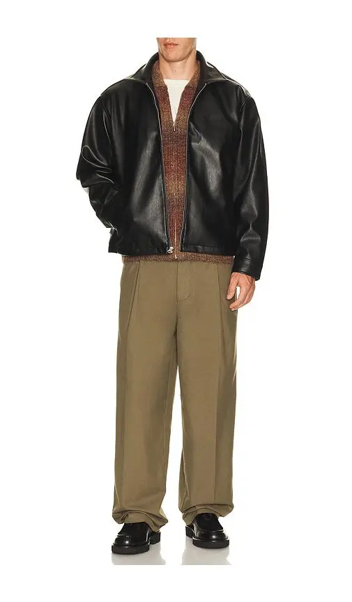 Obey Dean Pleated Pant In . Also