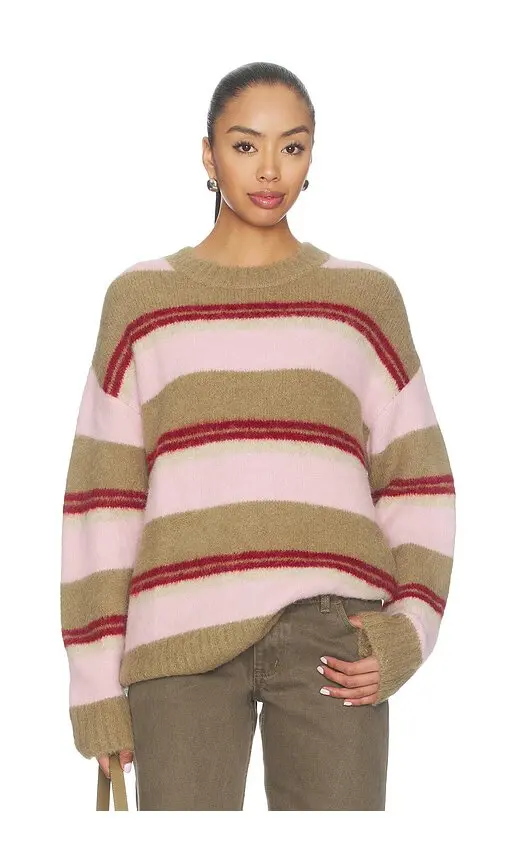 SAMSOE SAMSOE Striped Alpaca Blend Sweater
