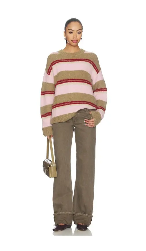 SAMSOE SAMSOE Striped Alpaca Blend Sweater