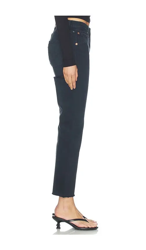 RE/DONE 70s Indigo Ass Rip Straight Leg Jeans In In . Also