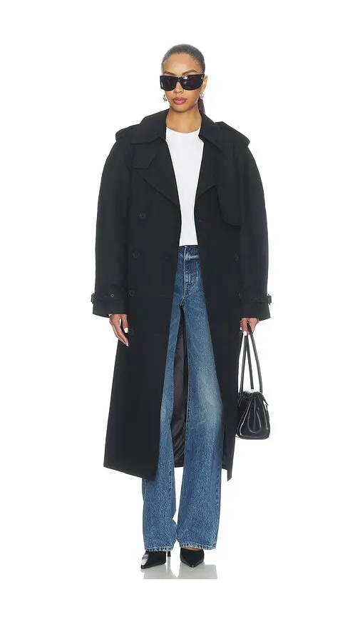 ANINE BING Pascale Maxi Trench In . Also