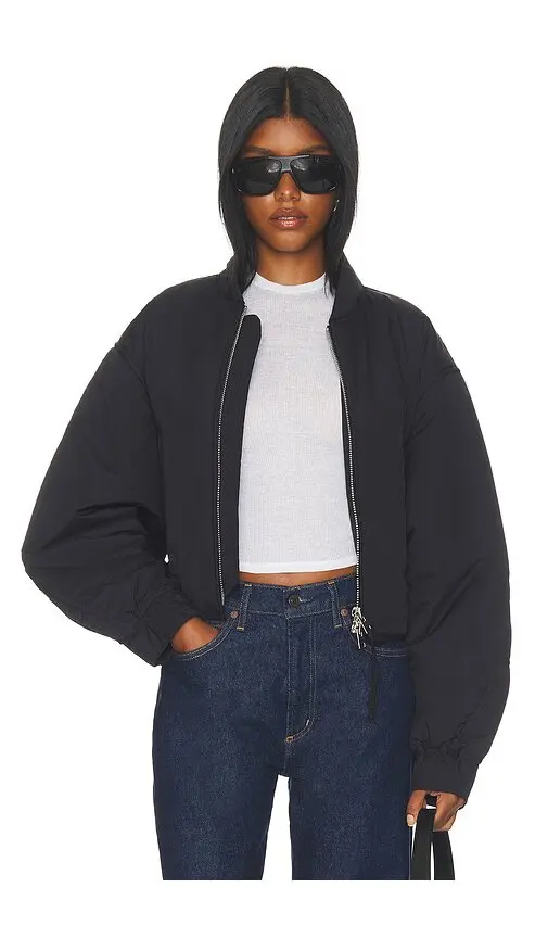 AGOLDE Leni Bomber Jacket In . Also - Black